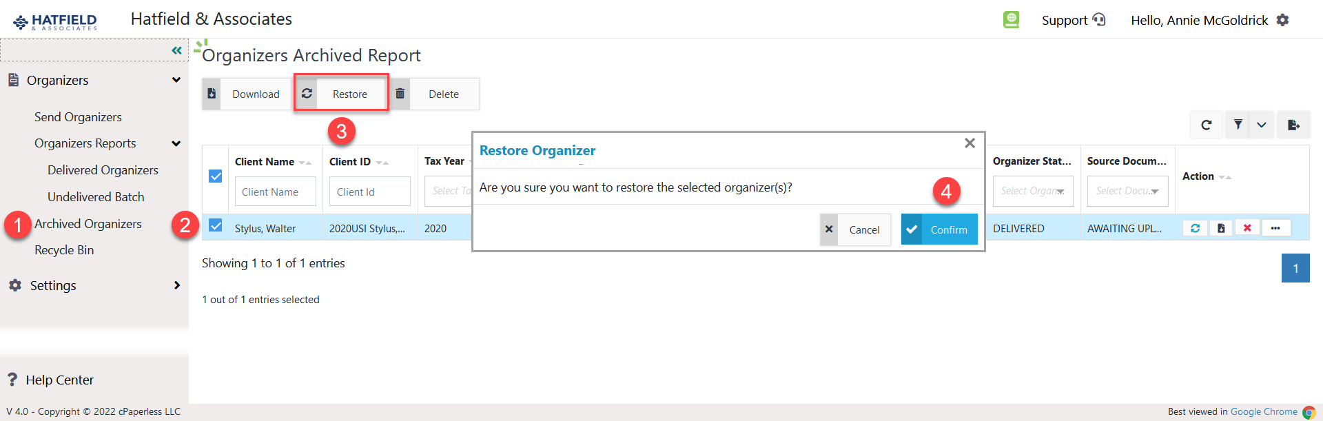 Organizers Reports Overview – SafeSend Organizers