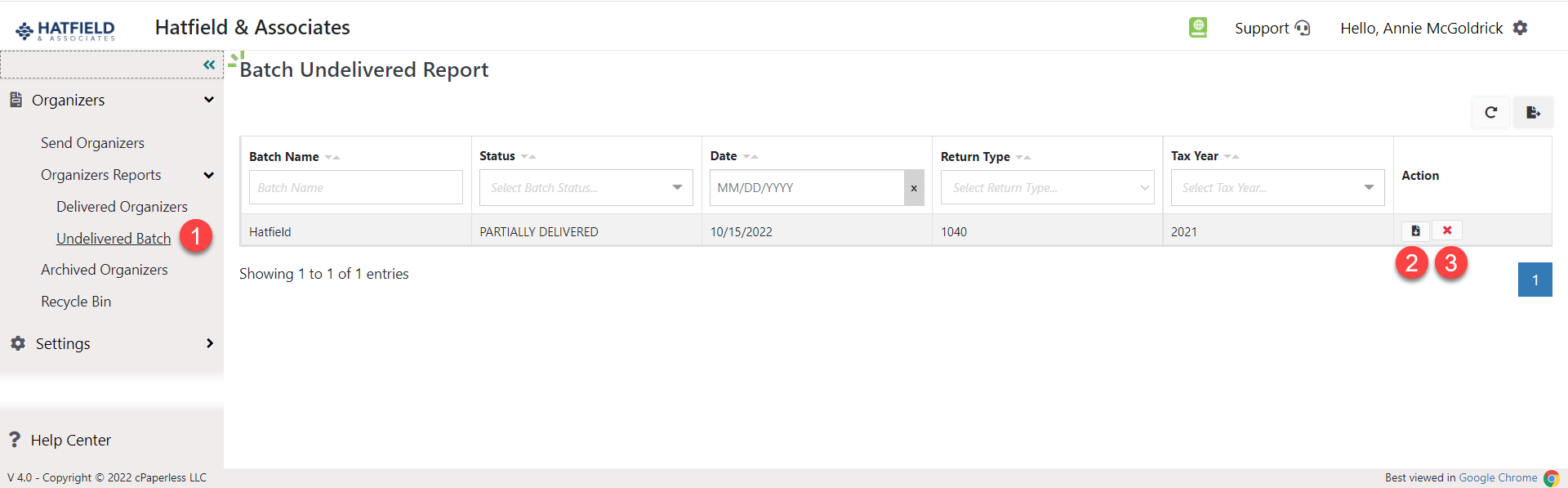 Organizers Reports Overview – SafeSend Organizers