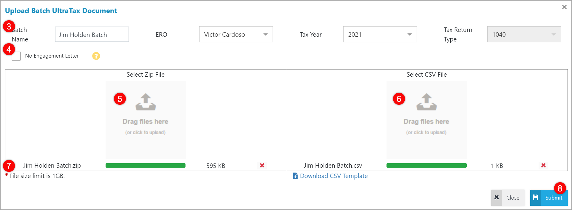 Uploading Batch Organizers – SafeSend Organizers