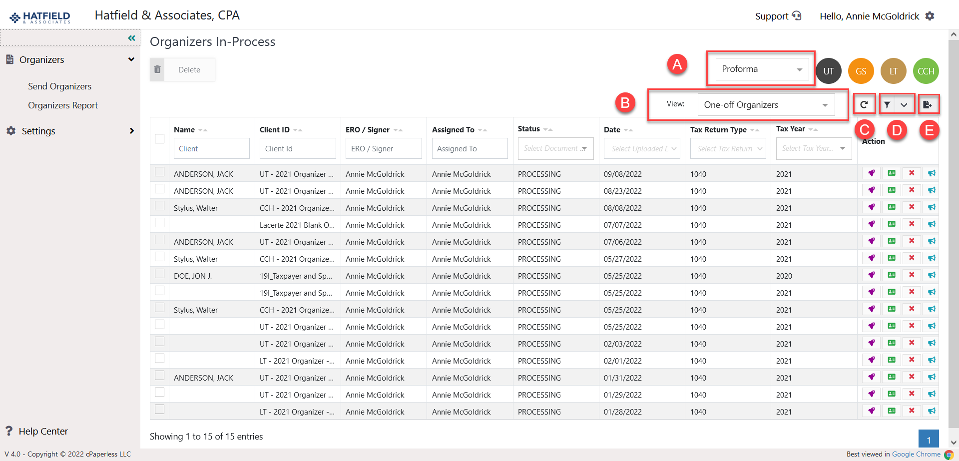 Organizers In-Process – SafeSend Organizers
